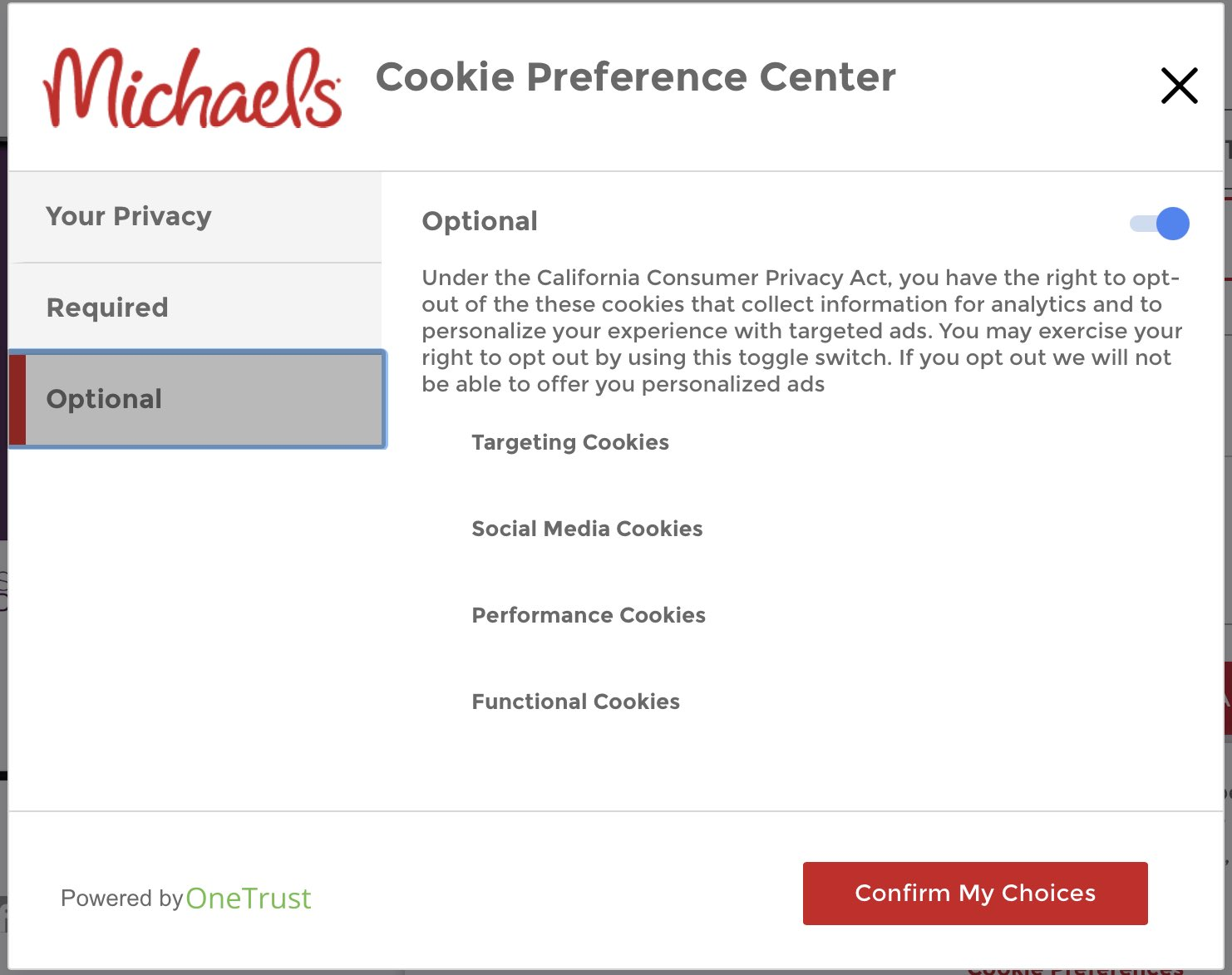 Made the toggle unclear if they are collecting information from me - Dark Patterns Tip Line