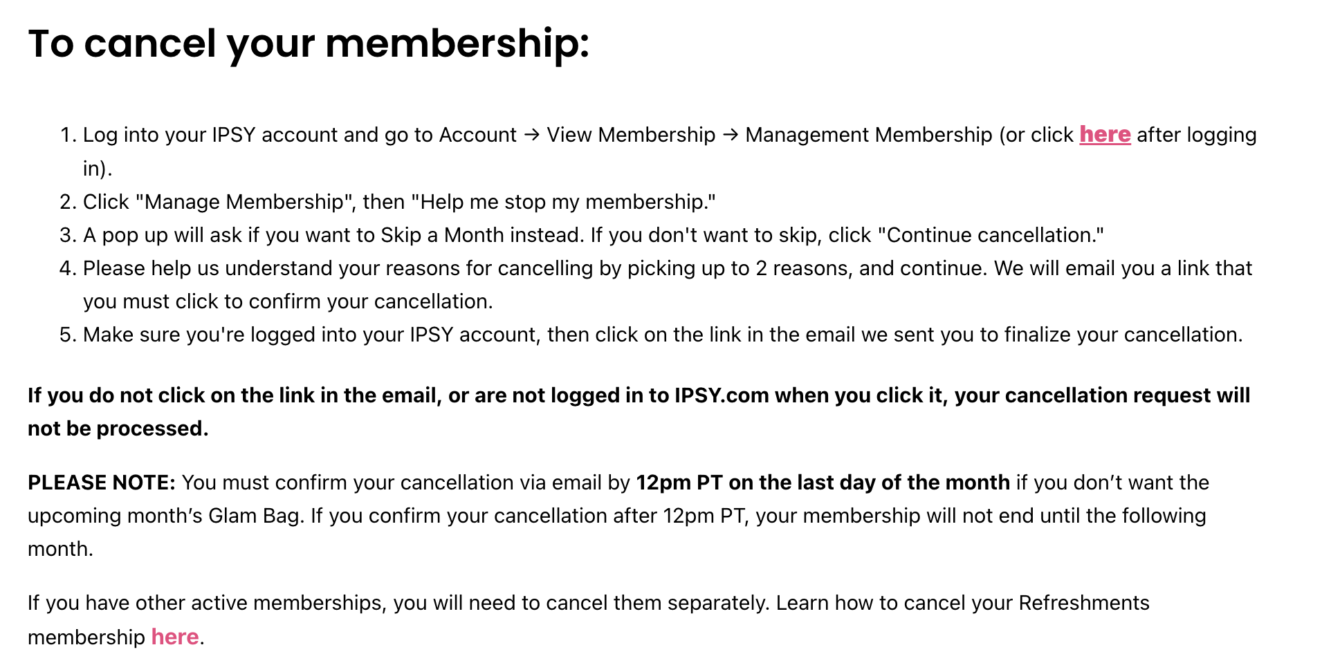 Complicated subscription cancellation - Dark Patterns Tip Line