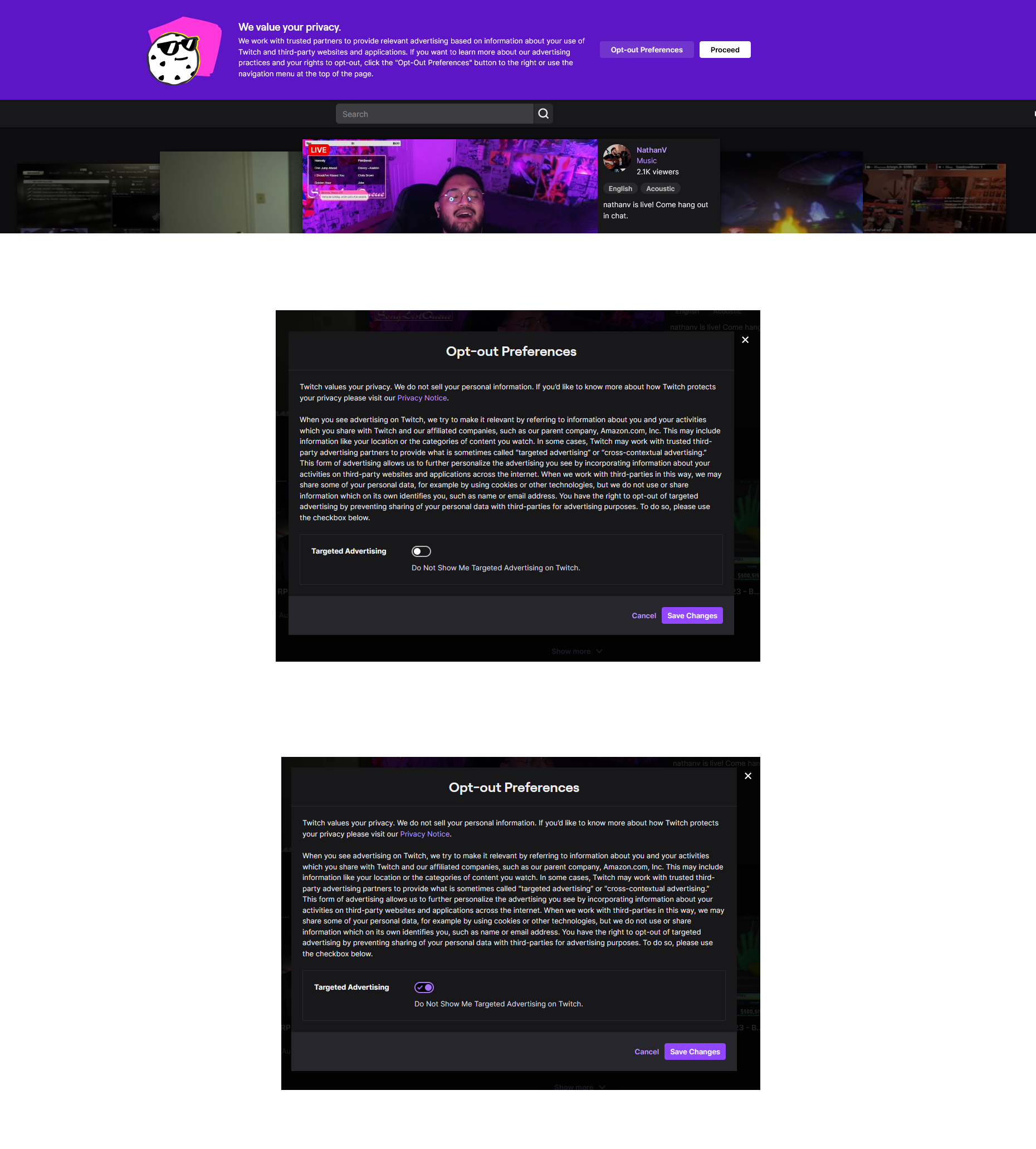 Misleading opt-out preferences - Dark Patterns Tip Line