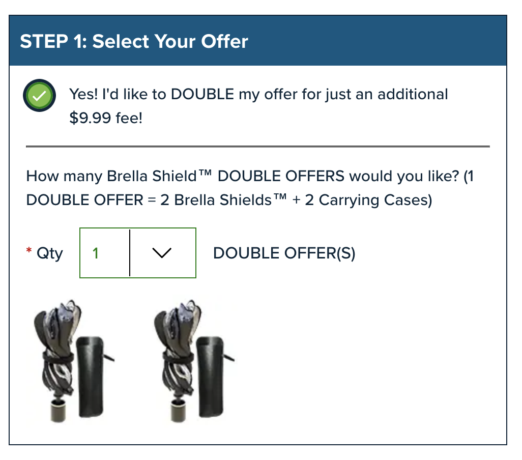 Difficult to buy a single product - Dark Patterns Tip Line