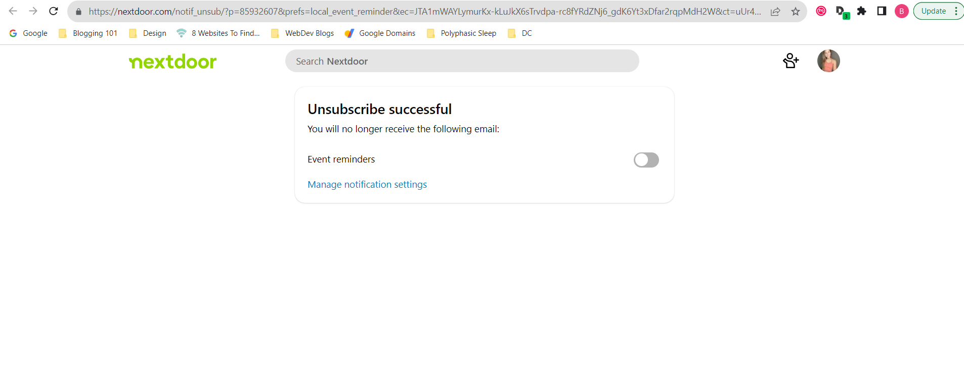 Difficult to unsubscribe from emails - Dark Patterns Tip Line